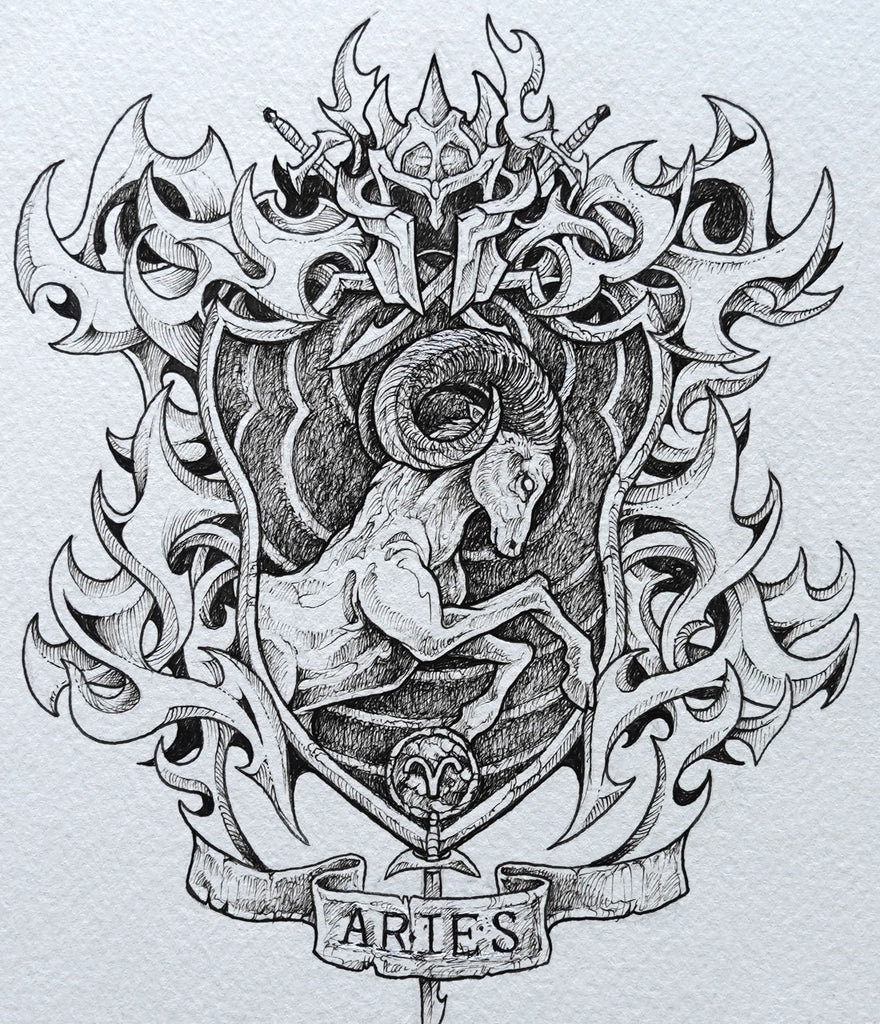 Zodiac Crests: Aries : Kerby Rosanes : Store