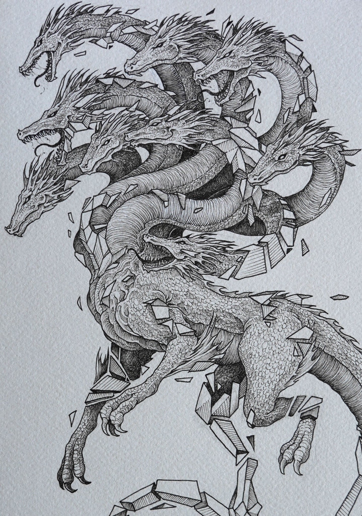 Mythical Geo Beast: Hydra : Kerby Rosanes : Store
